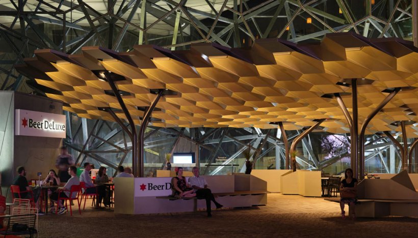 Cloud Canopy, Federation Square | BlueScope Steel Products for Australia